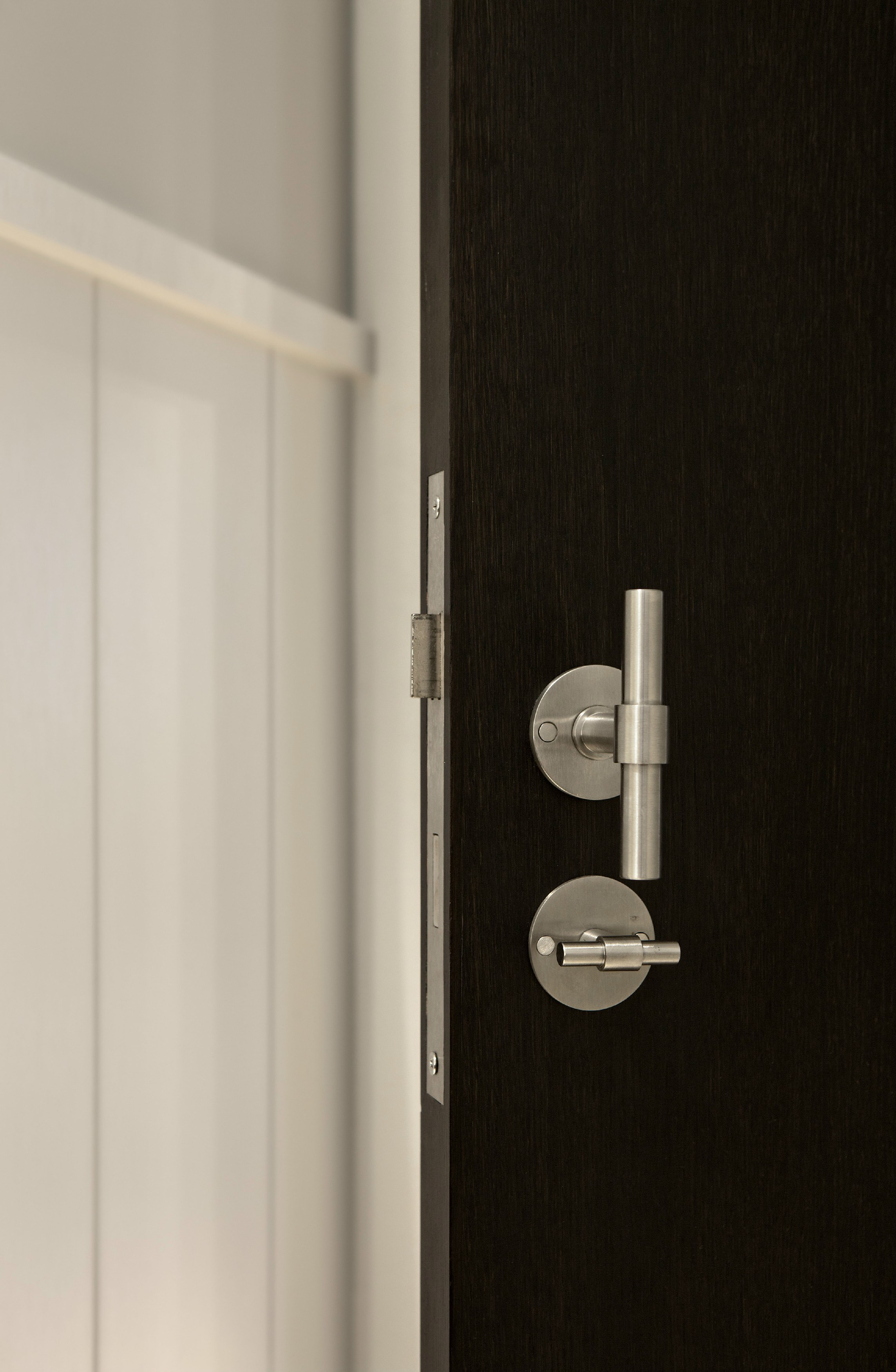 ONE | Door handle on rose By Formani design Piet Boon