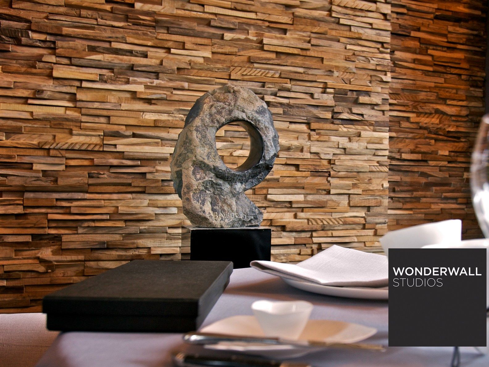 Wooden 3D Wall Cladding MERCURY By Wonderwall Studios