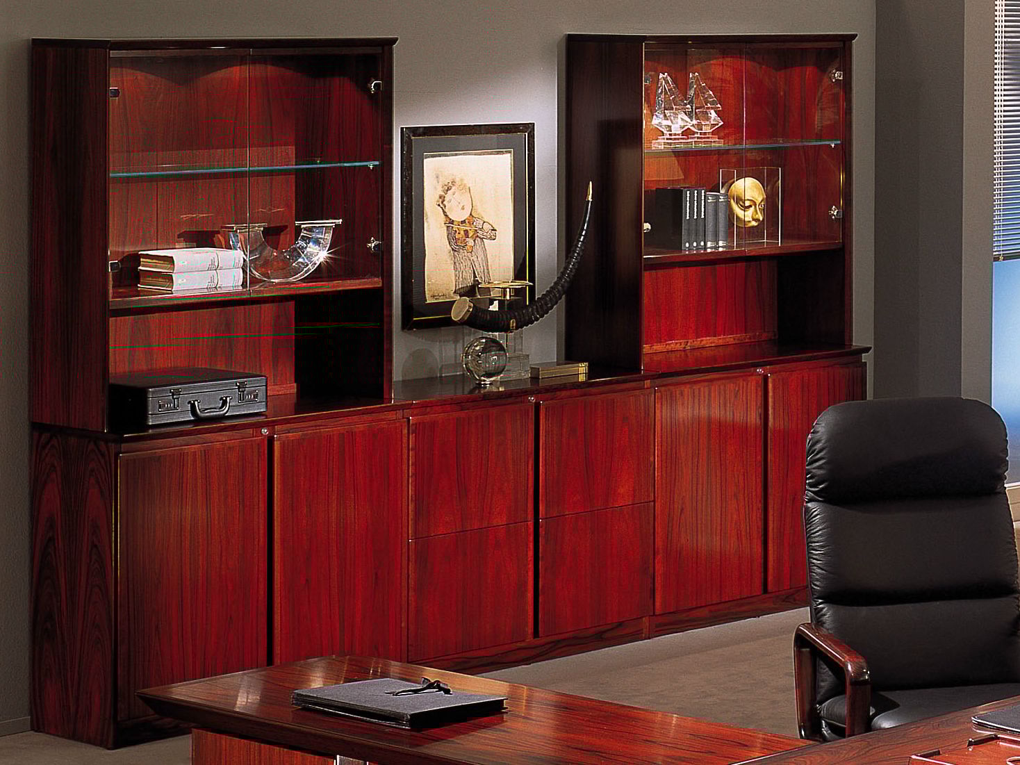 MUEBLE MODULAR DE PARED / MUEBLE DE OFICINA DE MADERA MUEBLE DE OFICINA ...