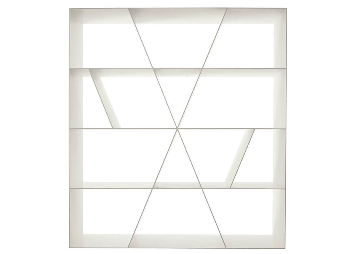 OPEN DOUBLE-SIDED CORIAN® BOOKCASE SHELF X BY B&B ITALIA | DESIGN NAOTO ...