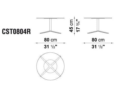 COSMOS | Table with 4-star base By B&B Italia Project design Jeffrey ...
