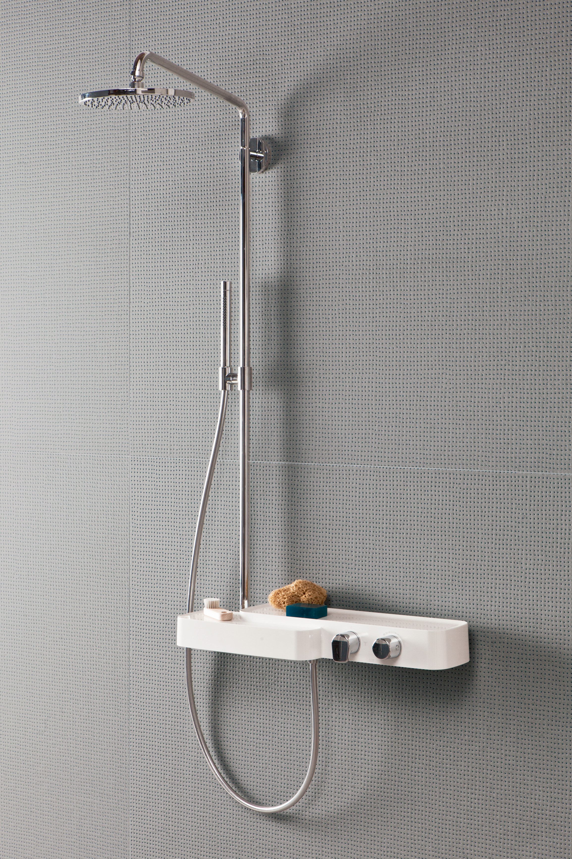 PICO DOWN NATURAL GRIS Porcelain stoneware wall tiles By Mutina