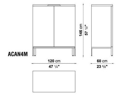 MIDA 2010 Highboard By Maxalto | design Antonio Citterio