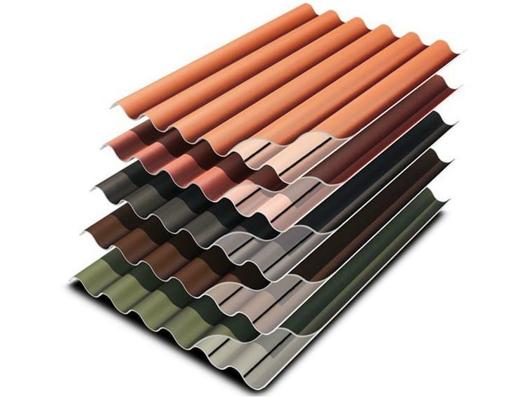 PLAKFORT 6 Colorplus Roofing panel and sheet in fibre cement By EDILFIBRO
