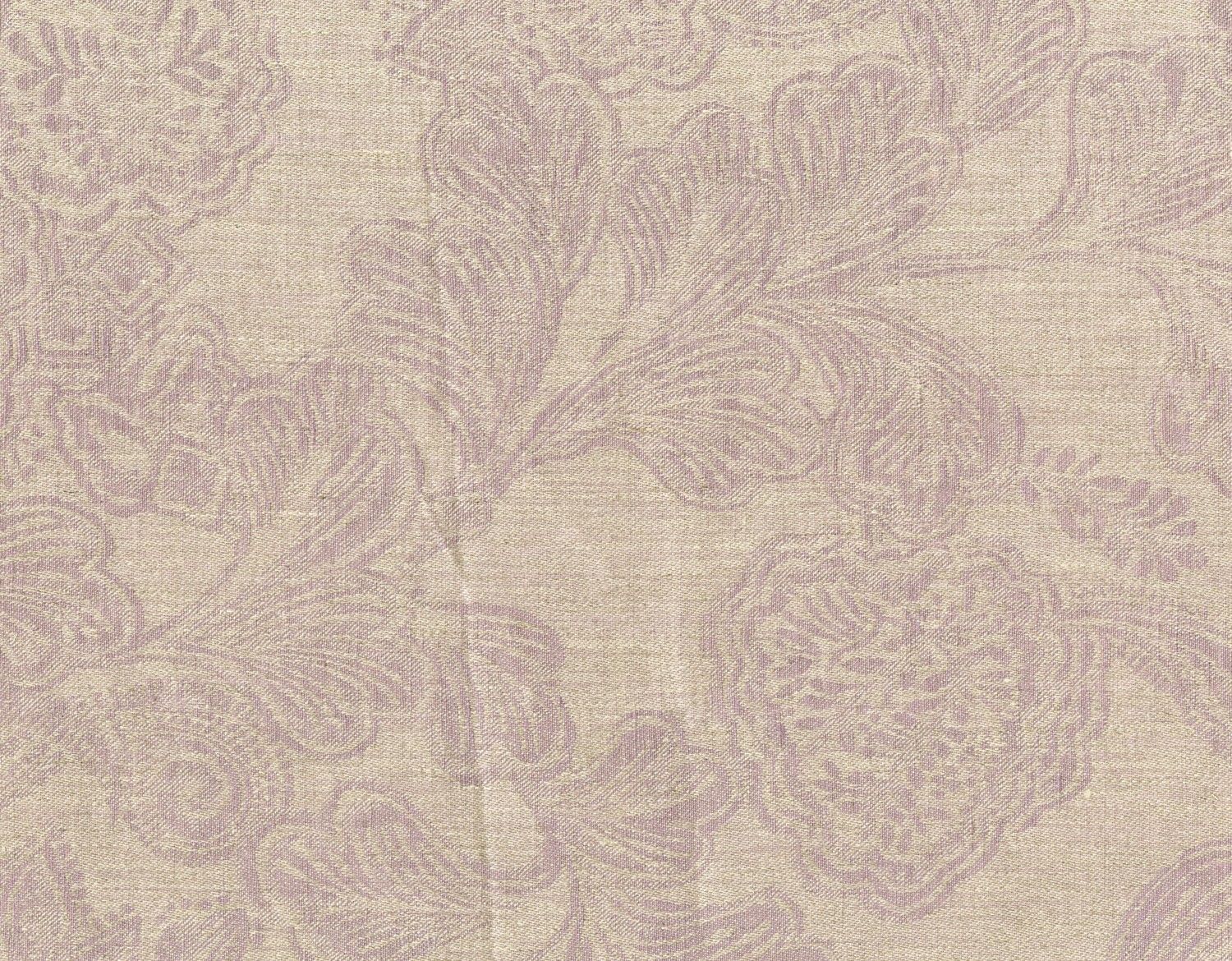 Damask linen fabric AQUITAINE By KOHRO
