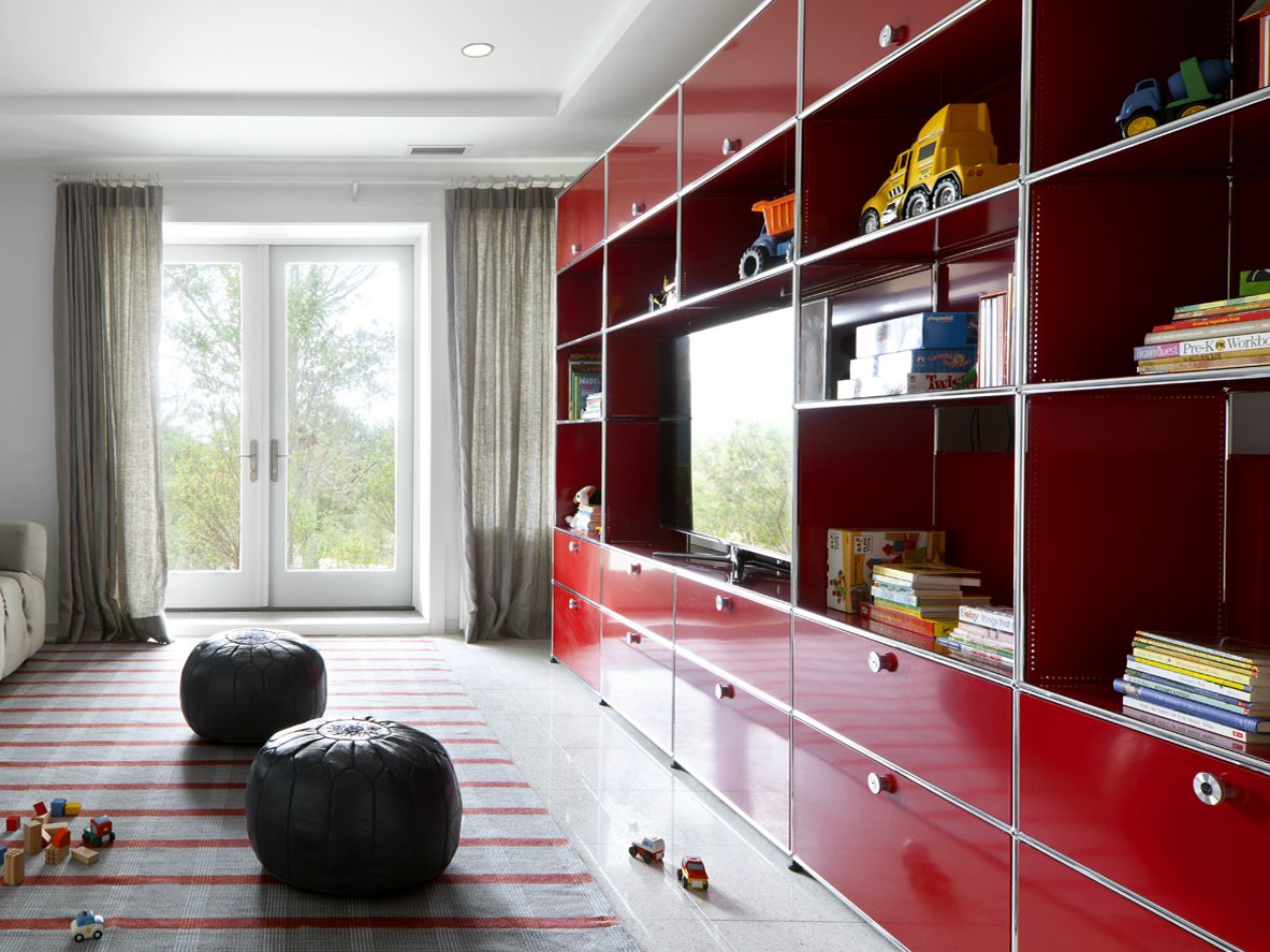 USM HALLER BOOKSHELVES | Sectional bookcase Open sectional metal ...