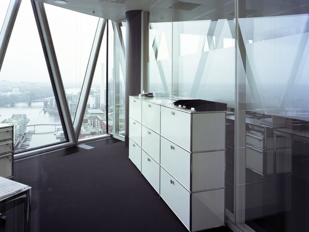 USM HALLER CREDENZA AS OFFICE STORAGE | Armoire de bureau By USM design ...