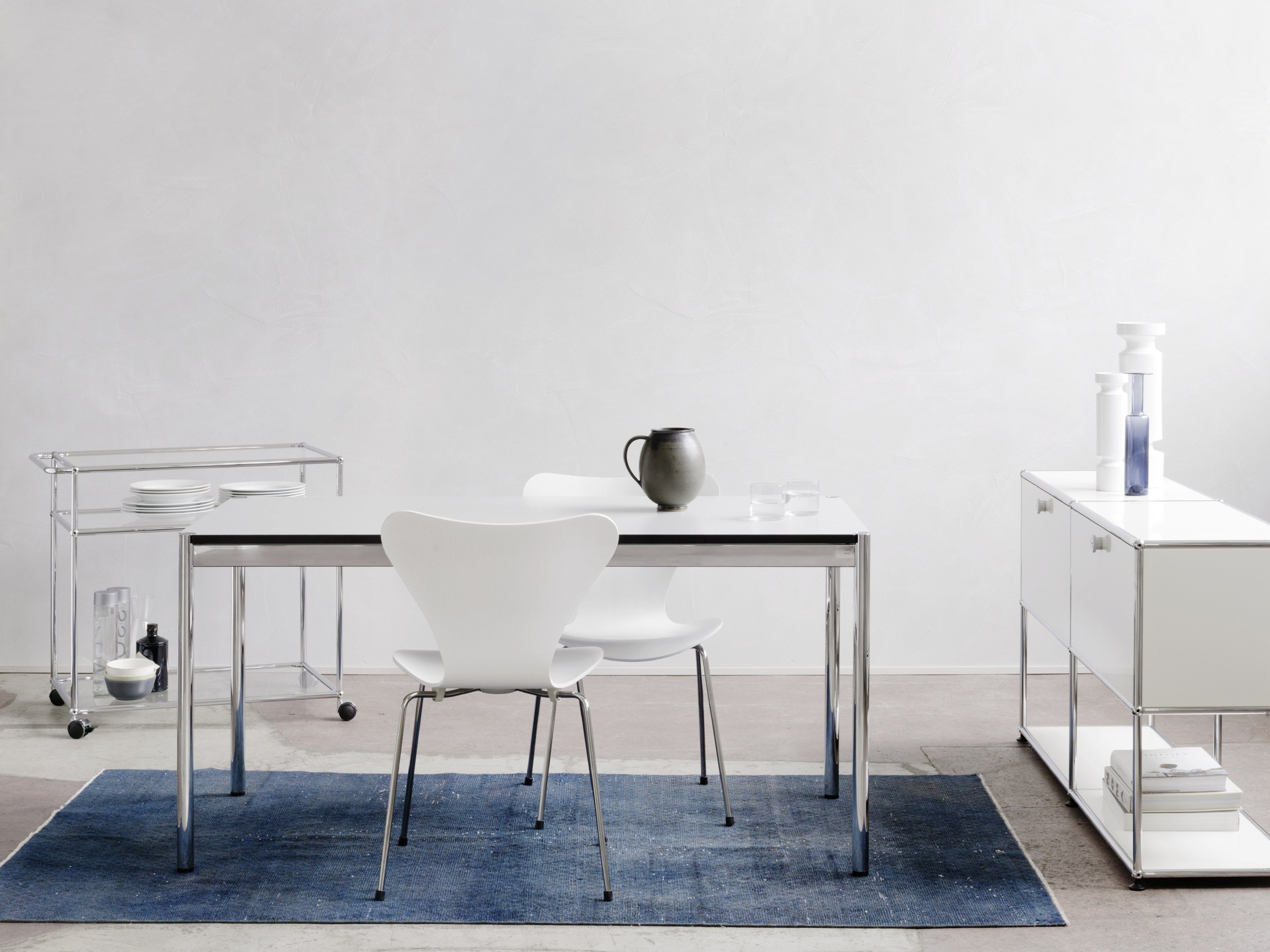 USM HALLER DINING TABLE | Height-adjustable table By USM design Fritz ...