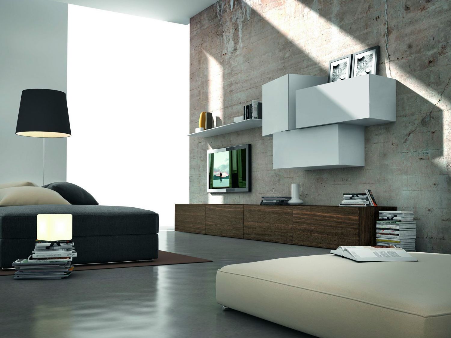Mueble modular de pared composable montaje pared modular InclinART ...