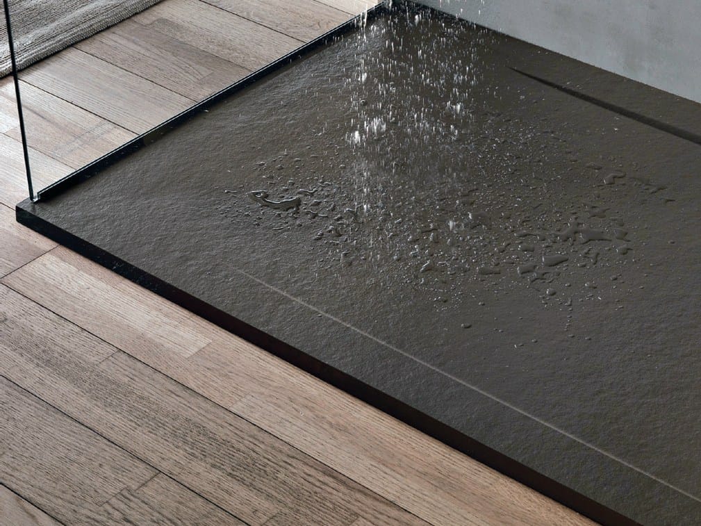 Anti-slip rectangular resin shower tray FORMA COVER By Gruppo Geromin