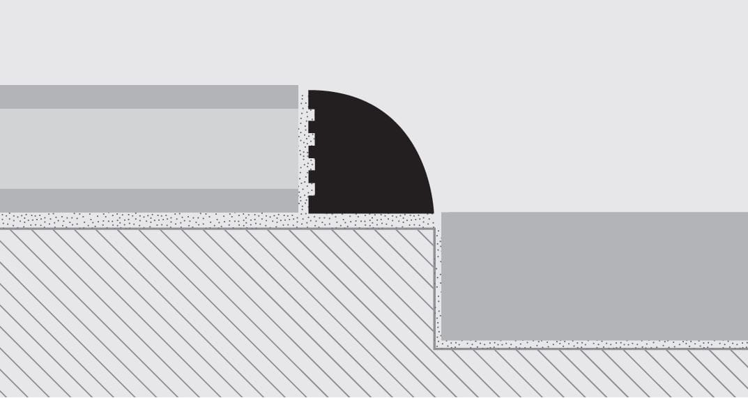 Brass edge profile for floors PROANGLE By PROGRESS PROFILES