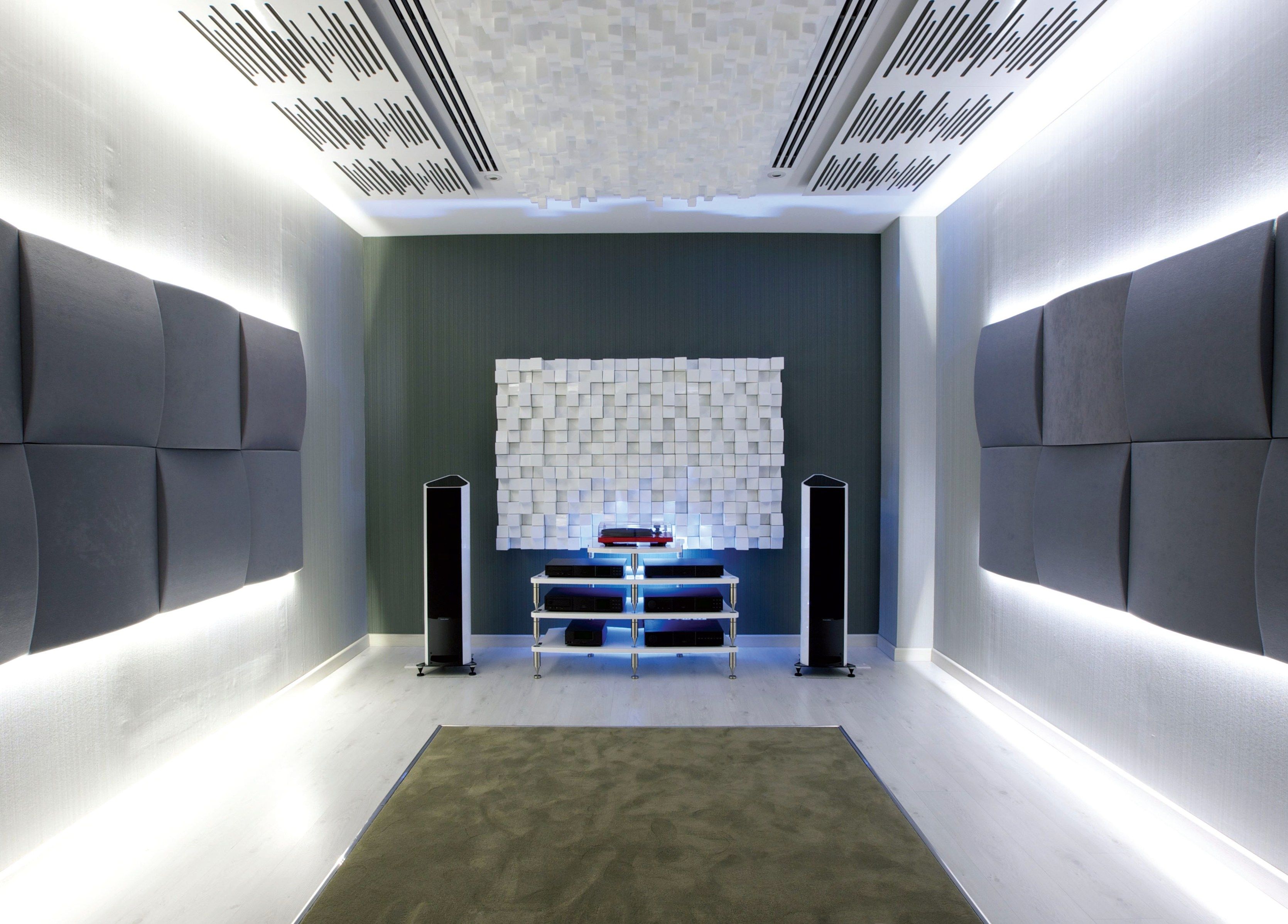 EPS decorative acoustical panels MULTIFUSER DC2 by Vicoustic by Exhibo