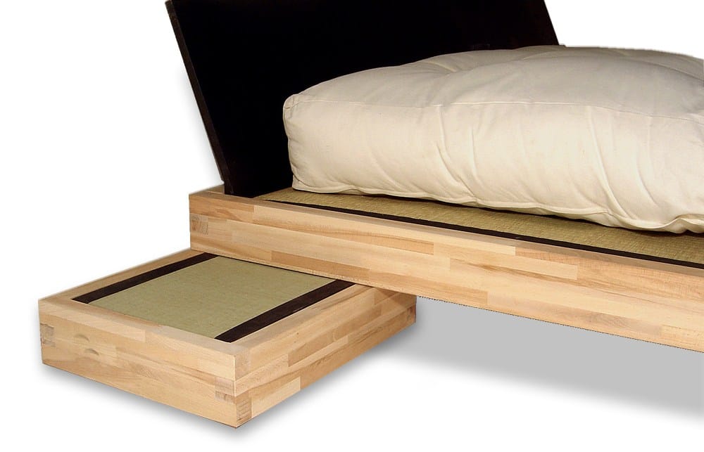 Cama doble tatami de madera LUNA By Cinius