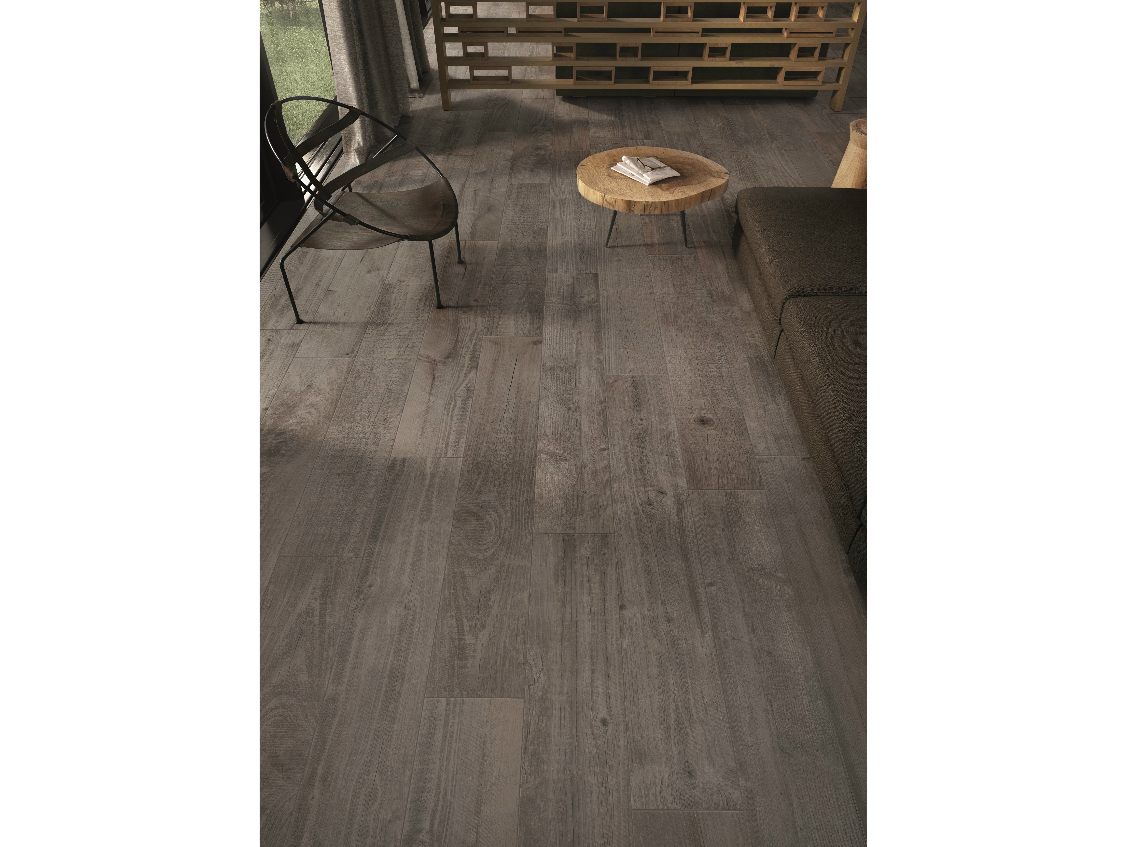 Pavimento in gres porcellanato effetto legno SOUL GREY By CERAMICHE KEOPE