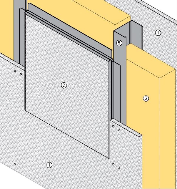 Fireproof inspection chamber for partition walls AKIFIRE WALL 120 ...