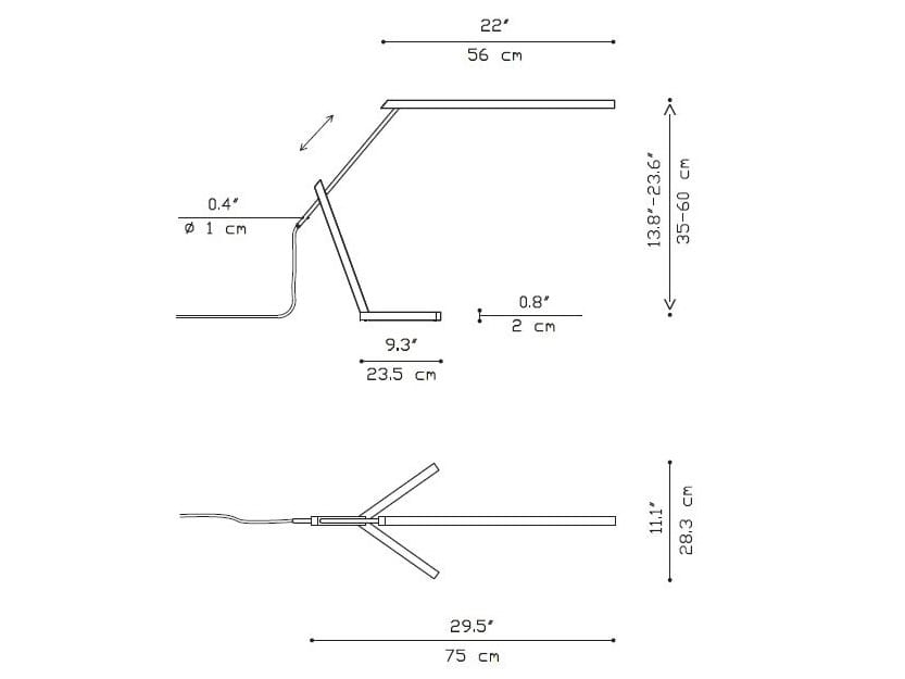 LED direct light maple table lamp MANTIS By Vertigo Bird design ...