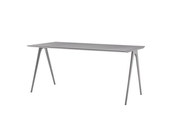 Folding rectangular meeting table A-TABLE By Brunner design Jehs+Laub