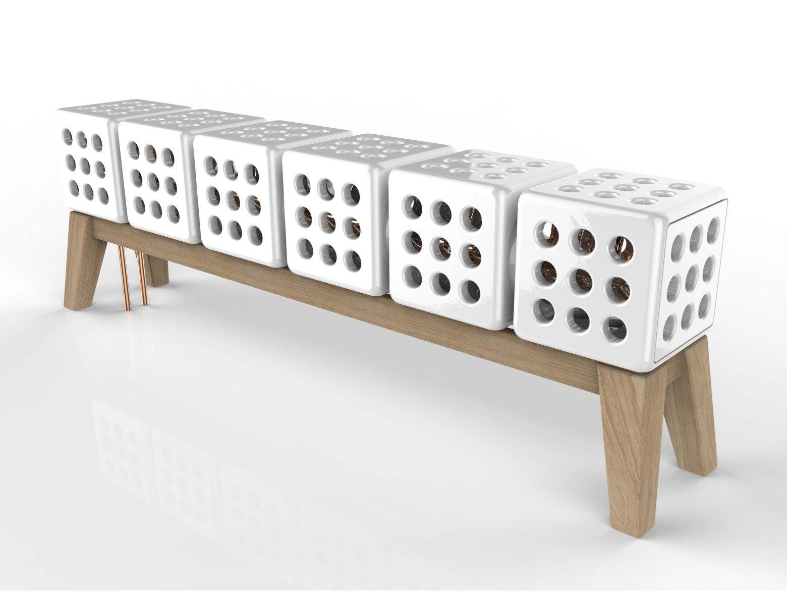 THERMOSTACK TOWER Modular ceramic decorative radiator By LA ...