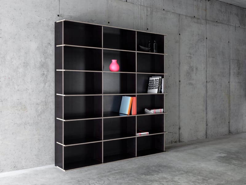 Modular multi-layer wood bookcase J.M.B./3.6 By FIORONI design CCRZ