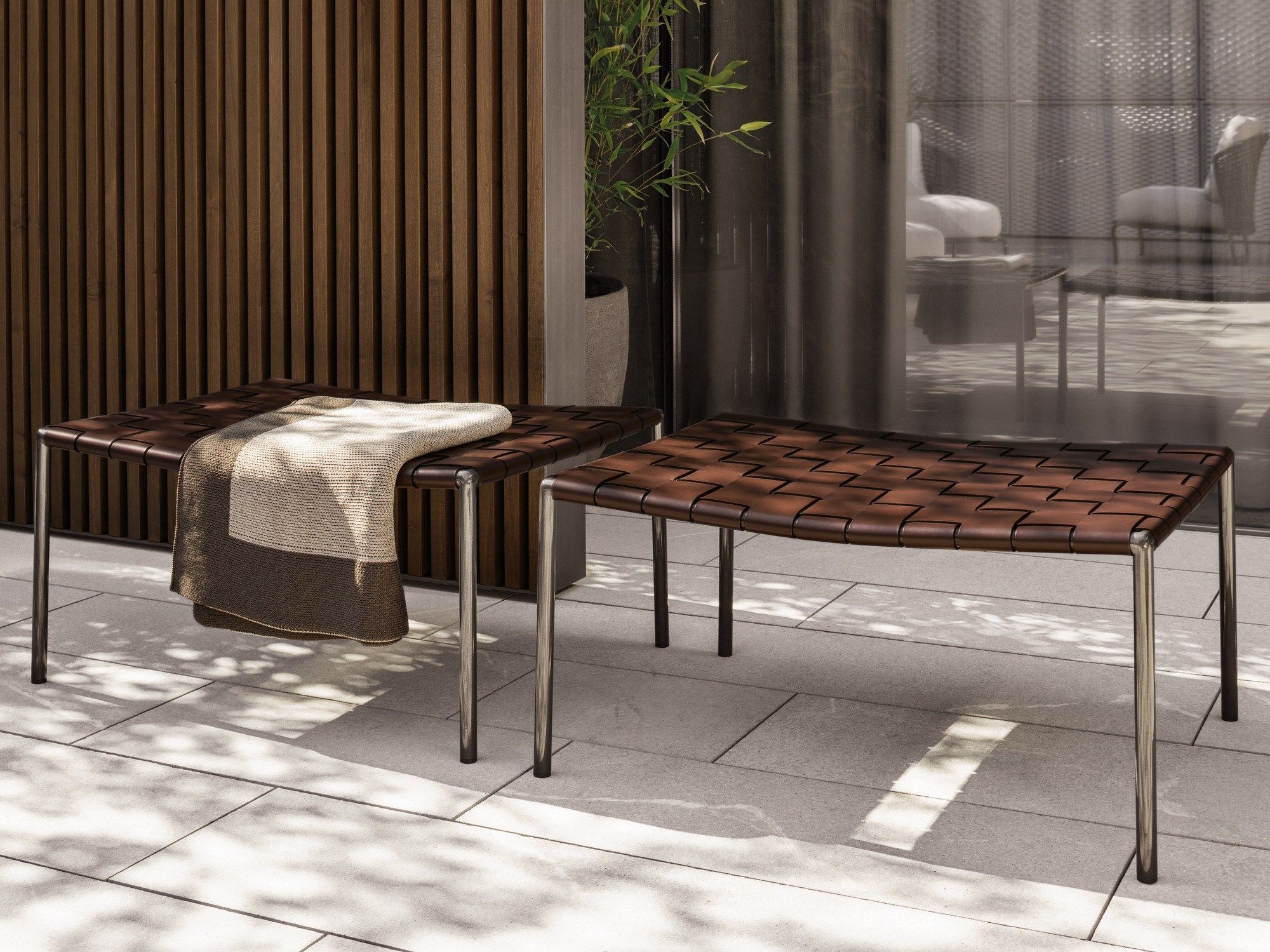 Outdoor bench BENCH - KLASEN OUTDOOR by Minotti design Gordon Guillaumier