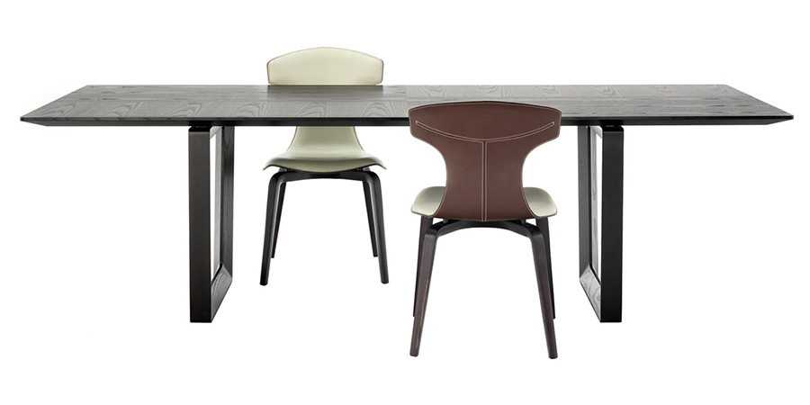 BOLERO | Rectangular table By Poltrona Frau design Roberto Lazzeroni