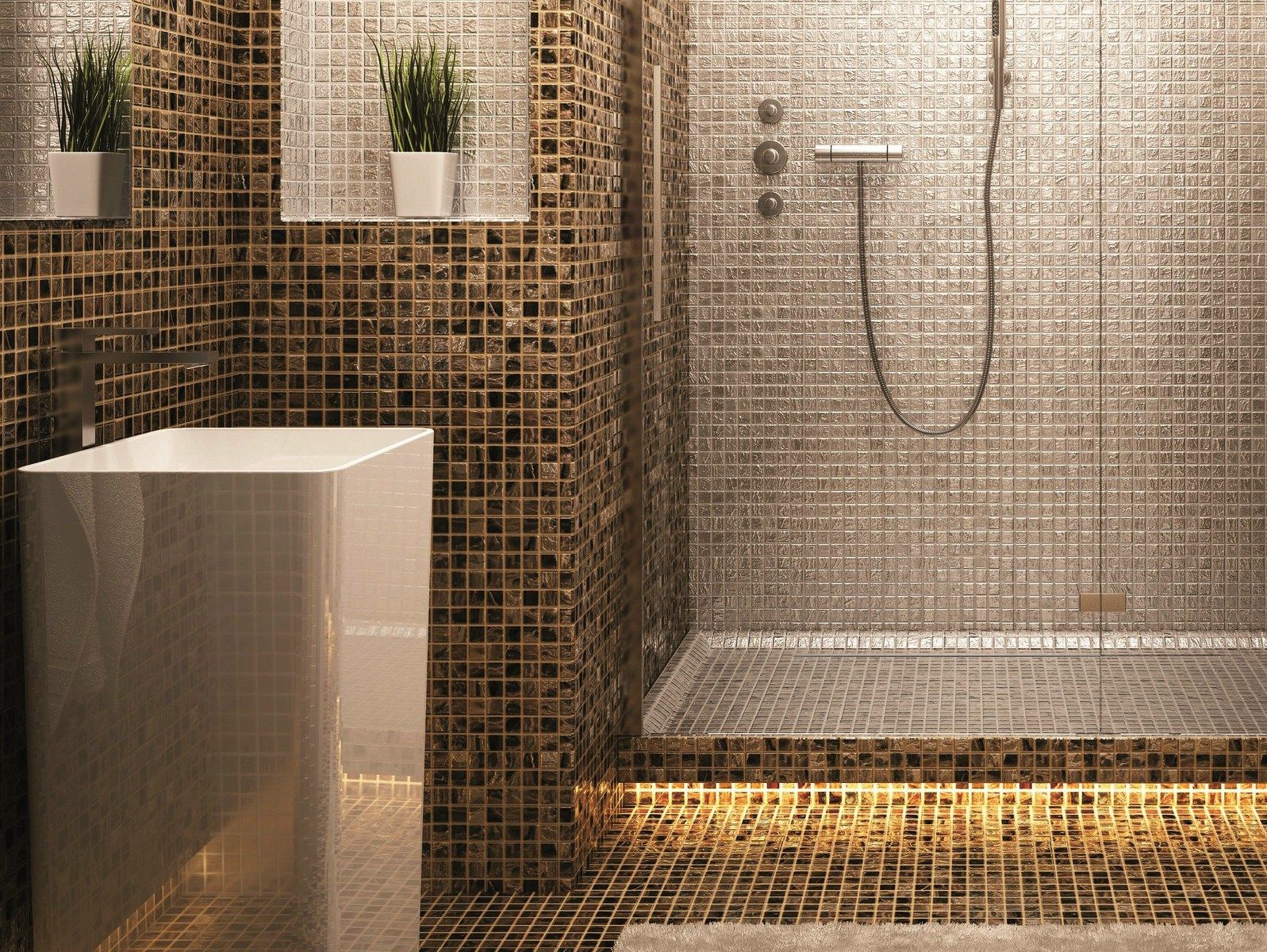 Stainless steel shower channel SMART DRAIN INVISIBLE By PROFILPAS