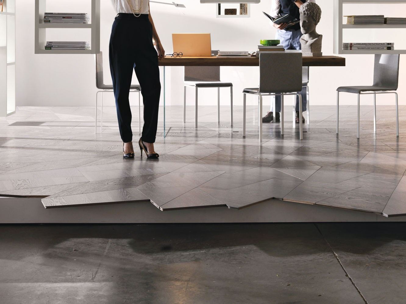 SLIDE | Oak flooring By Lago design Daniele Lago
