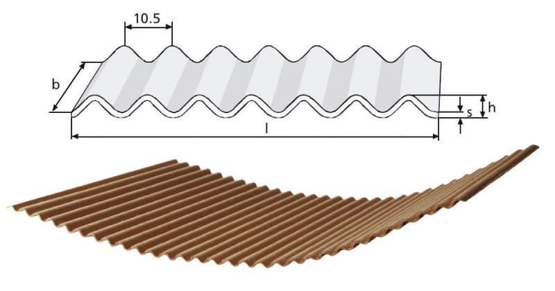 Ecological natural fibre wall tiles Well Board® By LEGNOPAN