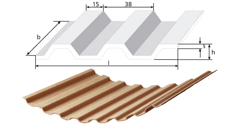 Ecological natural fibre wall tiles Well Board® By LEGNOPAN