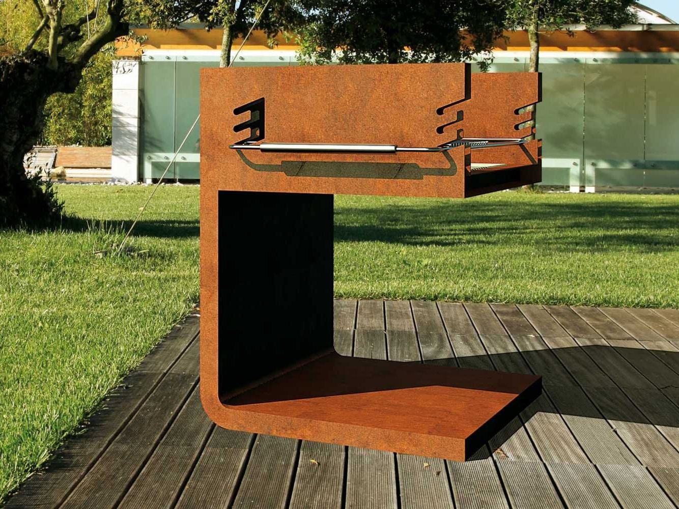 Barbecue in acciaio Corten™ C - BQ - Metalco - Edilportale
