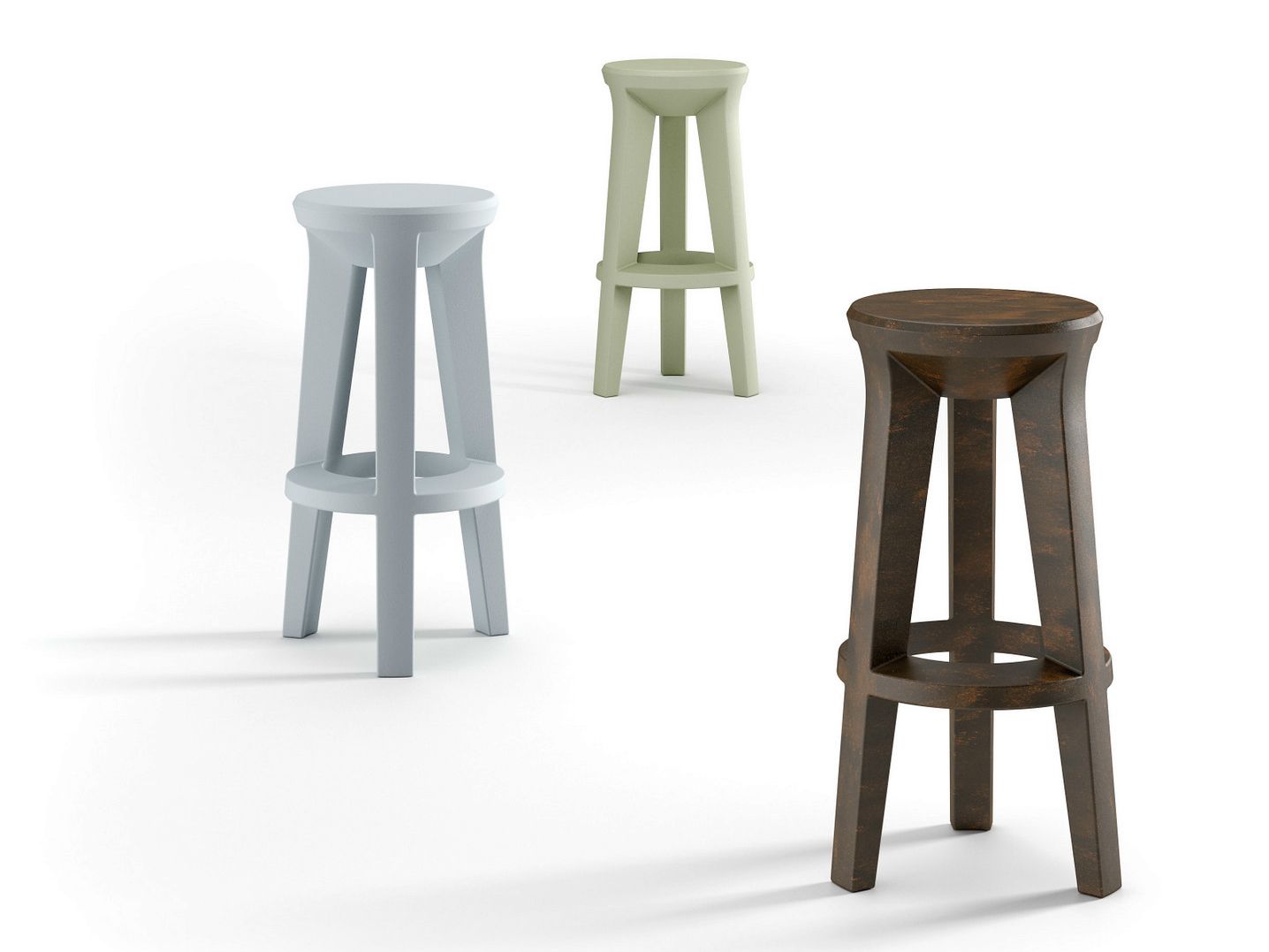 High polyethylene stool FROZEN STOOL By Plust design Matteo Ragni ...