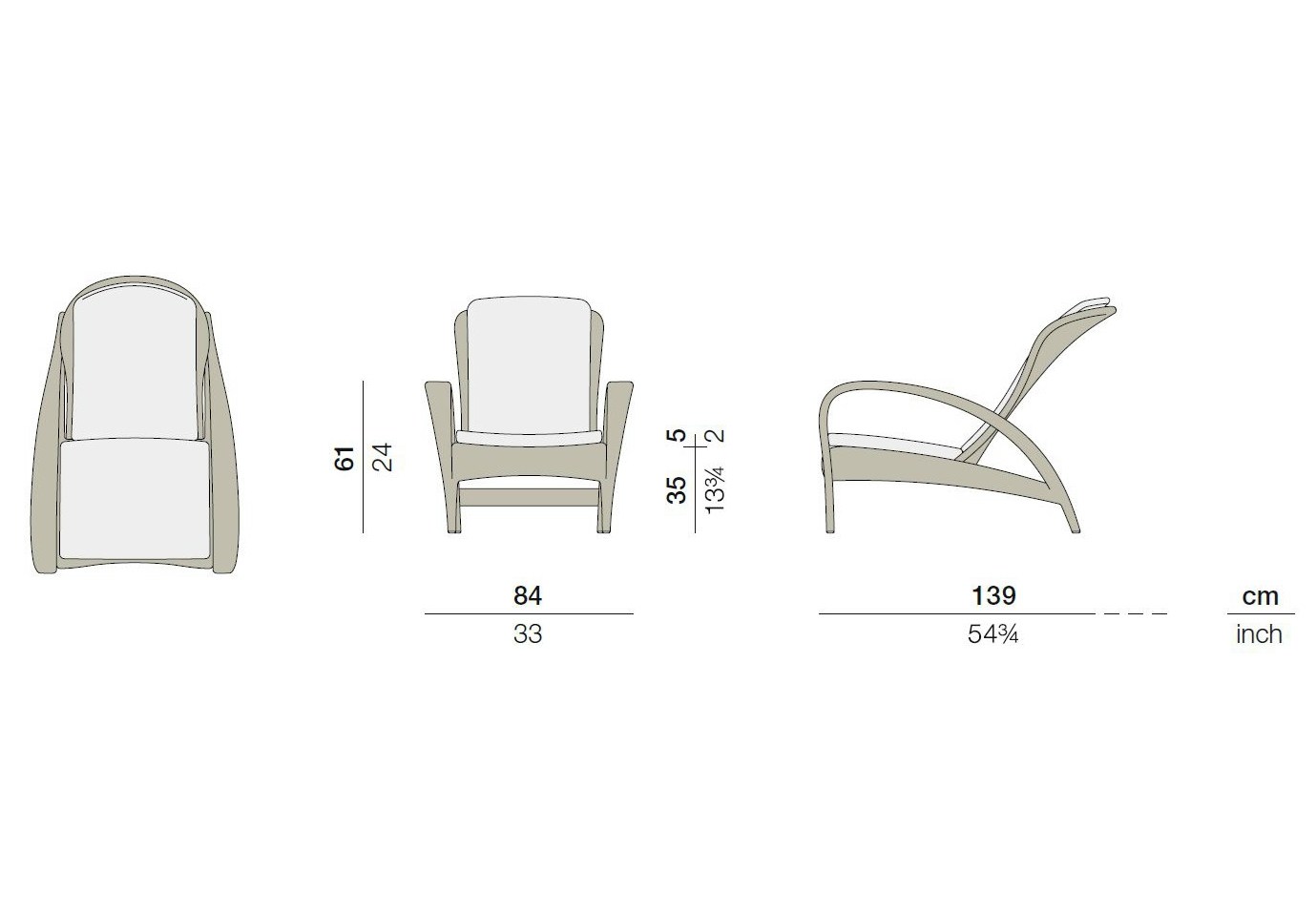 TANGO | Deck chair By DEDON design Richard Frinier