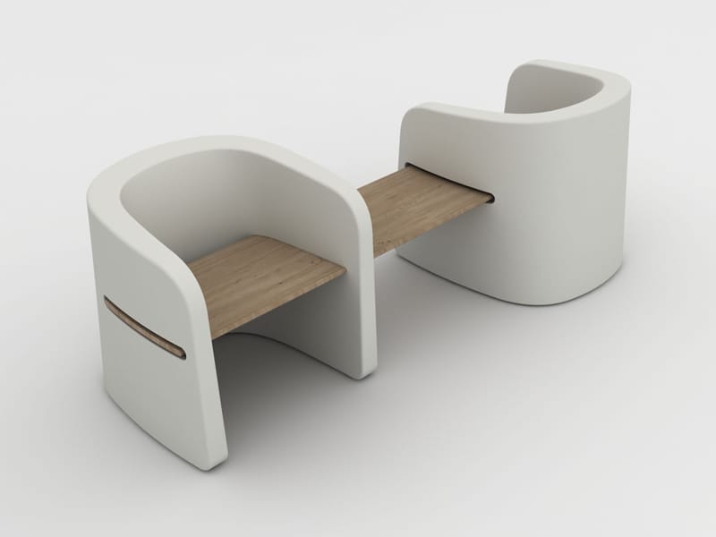 Polyethylene bench TALEA BENCH By Plust design Marco Zito