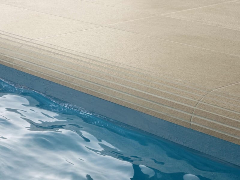 AQUÆ | Porcelain stoneware Pool edging By Ceramiche Caesar