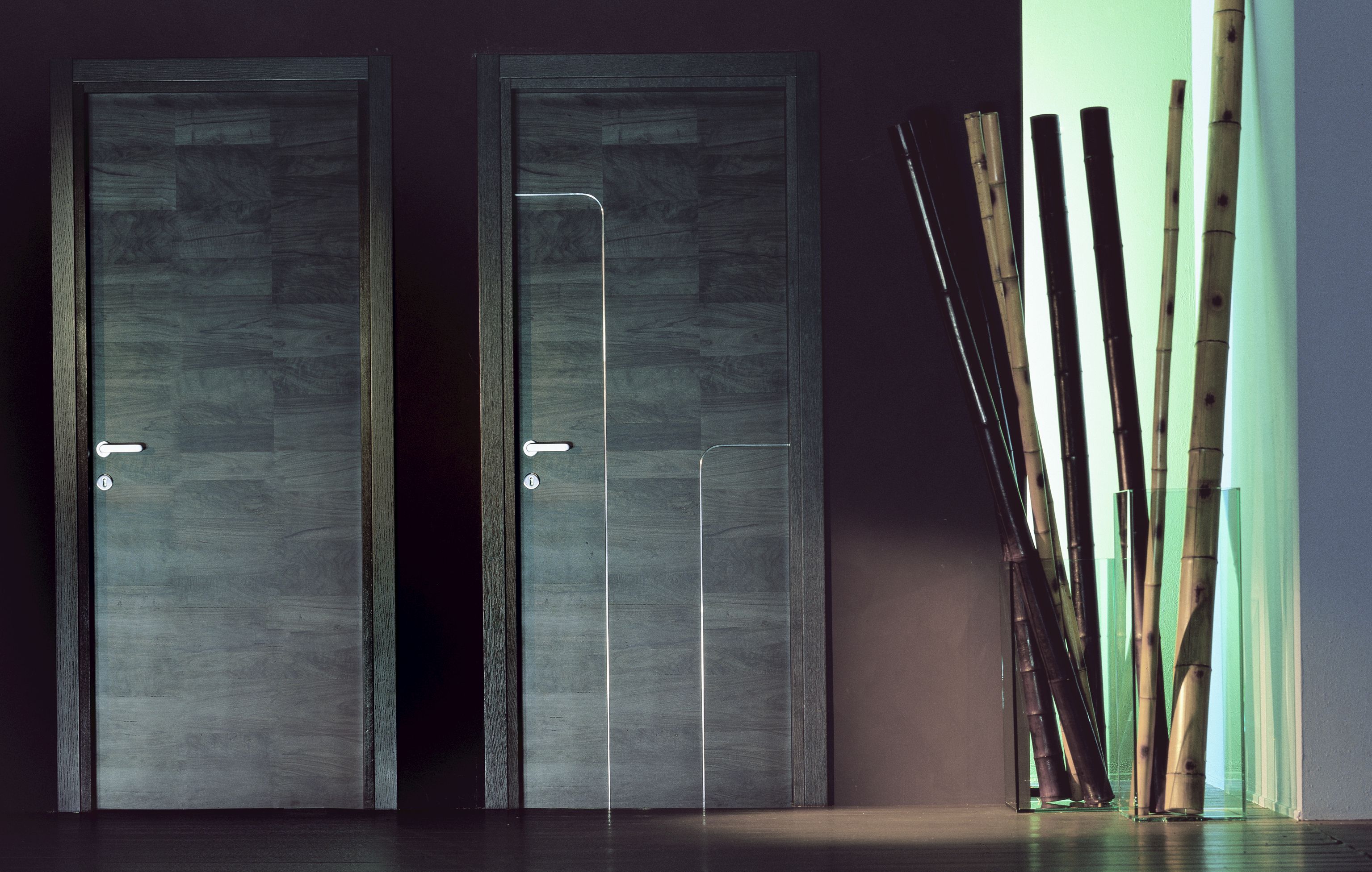 Hinged wooden door URBAN By Ghizzi & Benatti