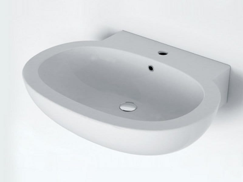 LAVABO SOSPESO IN CERAMICA EASY EVO COLLEZIONE EASY BATH BY CERAMICA CIELO
