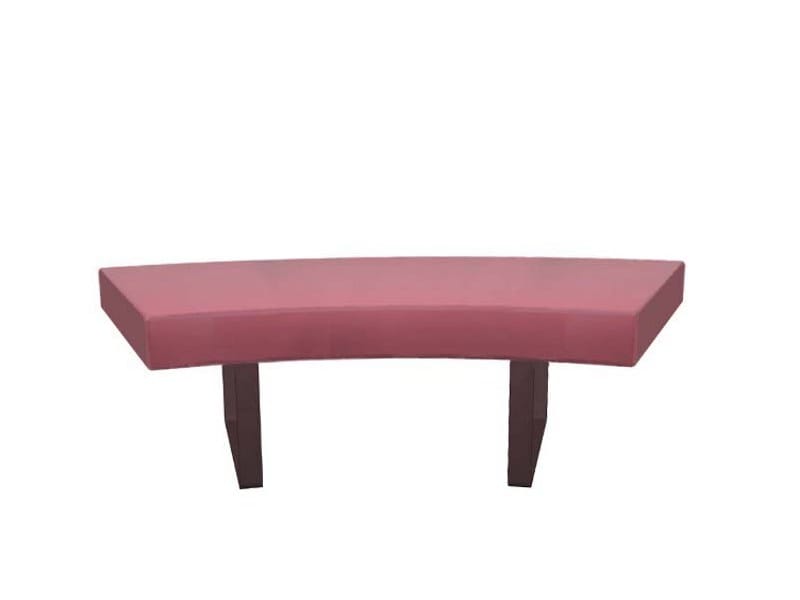 Round upholstered bench LONGWAY H By Segis design Bartoli Design