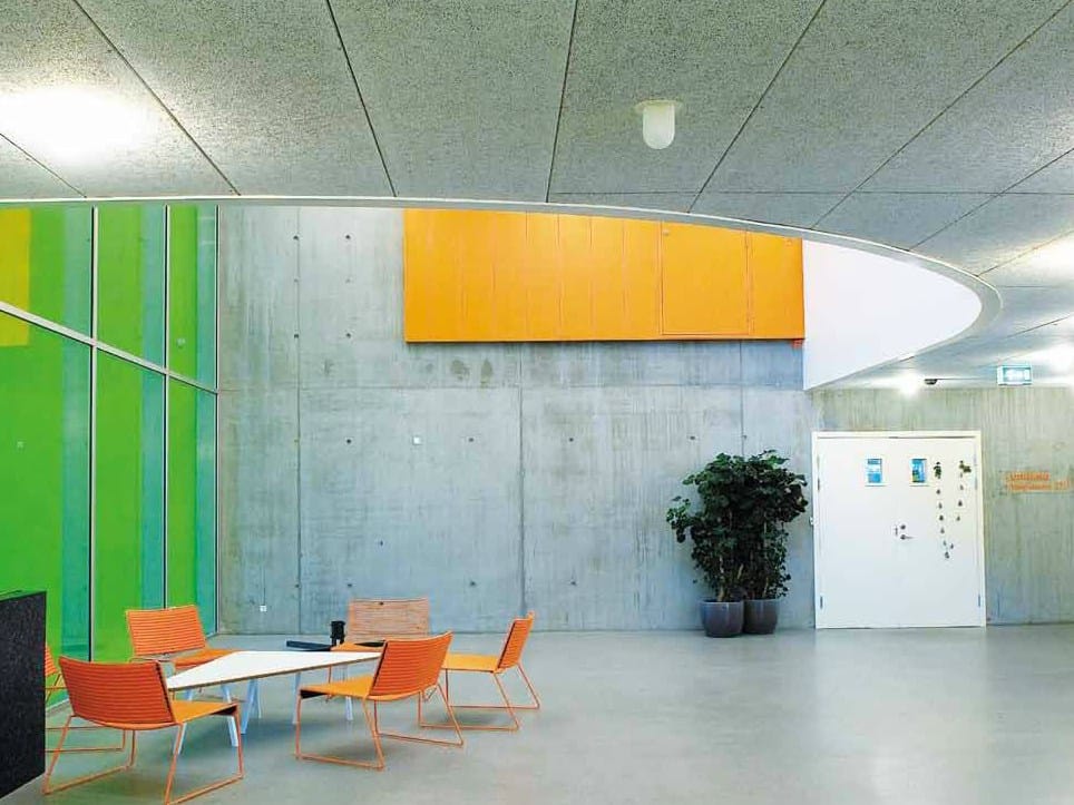 HERADESIGN® Macro Acoustic wood wool ceiling panels By Knauf Ceiling ...