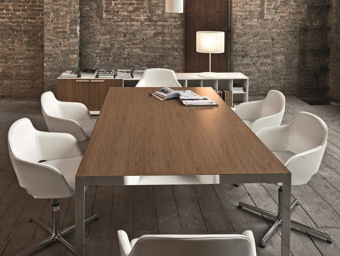 Rectangular meeting table FRAME + MEETING By Sinetica