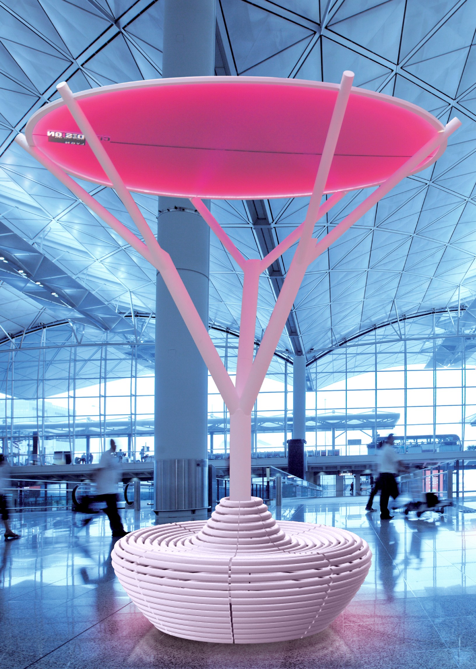 LED steel Floor lamp with built-in lights ZESTE By Beau & Bien design ...