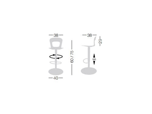 BLOG 145A/AV Stool By GABER