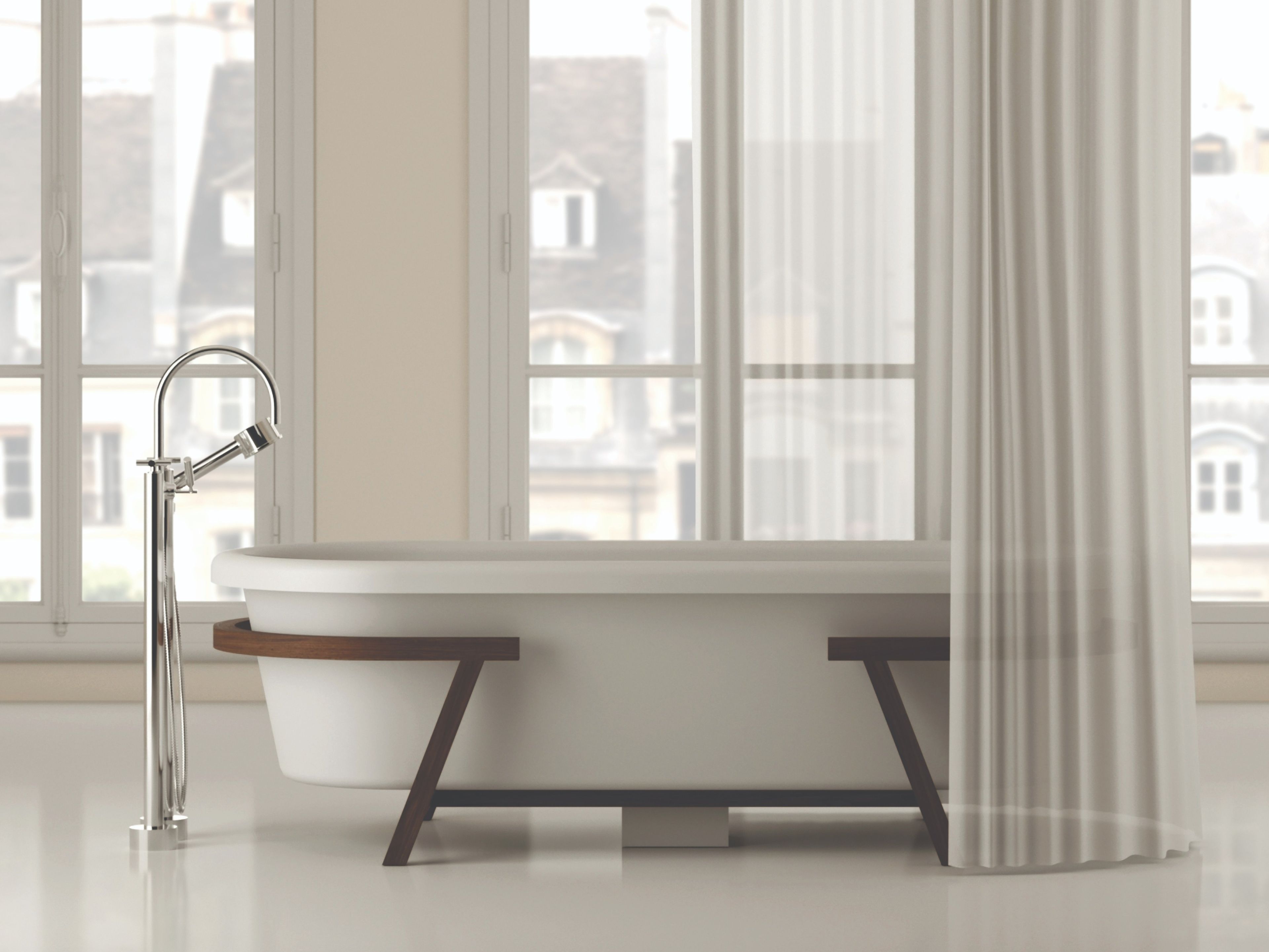 PROVENCE Oval Solid Surface bathtub on legs By MOMA Design