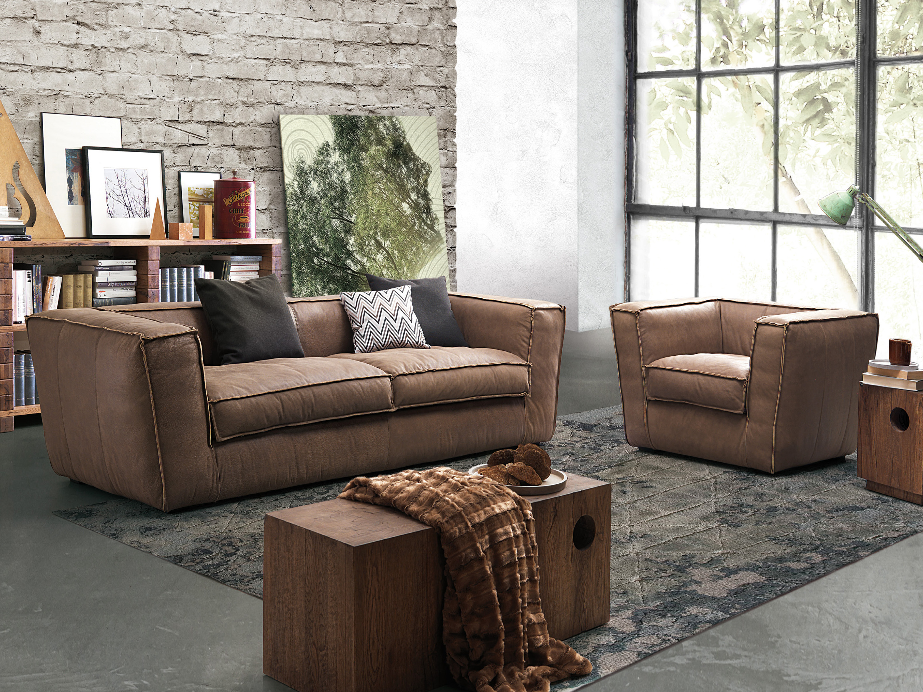 PUFFED | 3 seater sofa Oliver B. Wild Collection By Oliver B.