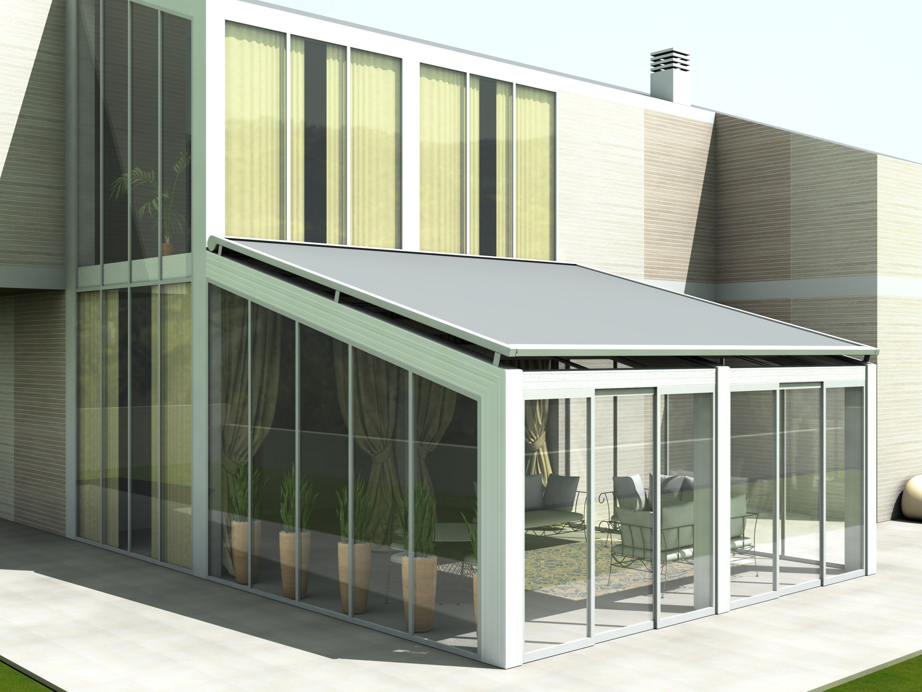 Pergola addossata R171 PERGOZIP - BT Group - Edilportale