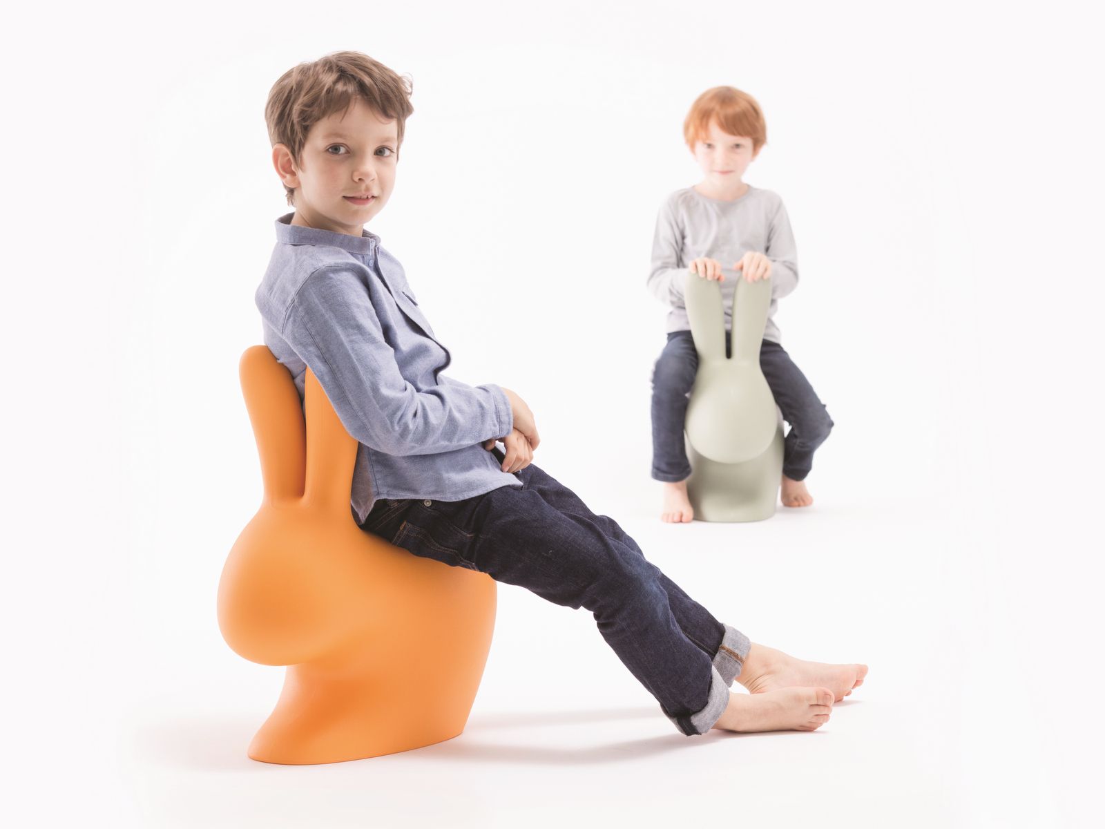 RABBIT BABY kids chair By Qeeboo design Stefano Giovannoni