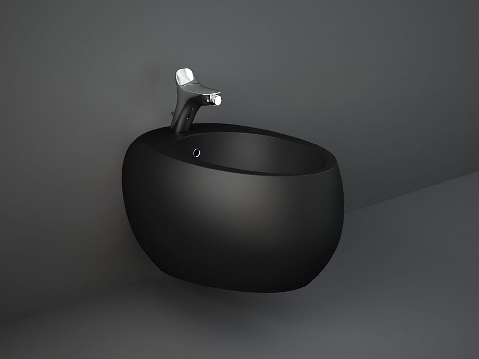RAK-CLOUD MATT BLACK | Wall-hung bidet By RAK Ceramics design Giuseppe ...