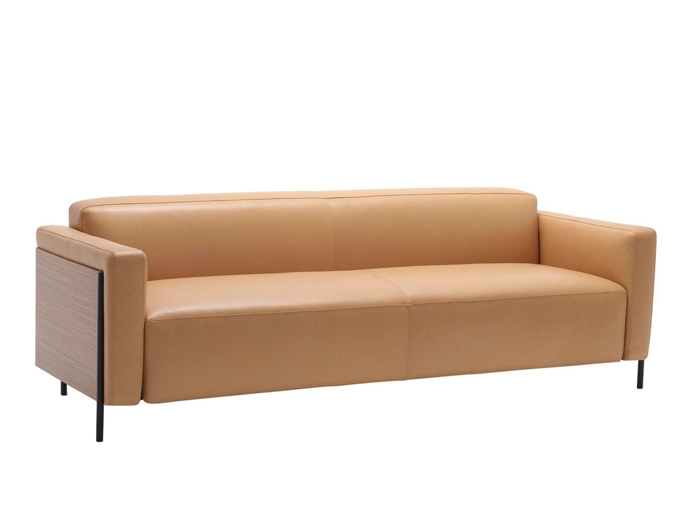 3 seater leather sofa RAP SF1137 Rap Collection By Andreu World design PearsonLloyd