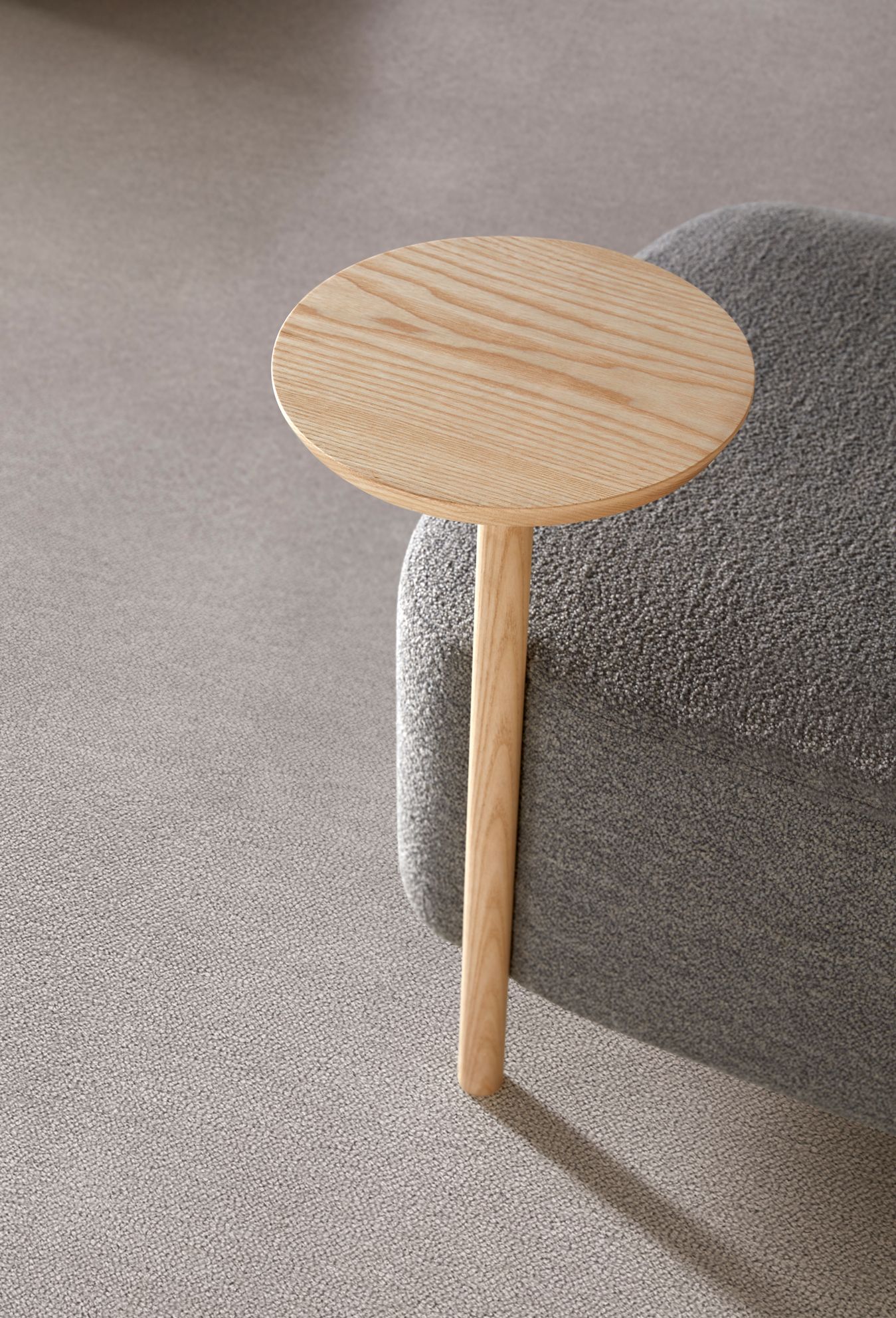 RC WOOD | Upholstered pouf By Blasco&Vila design Francesc Rifé