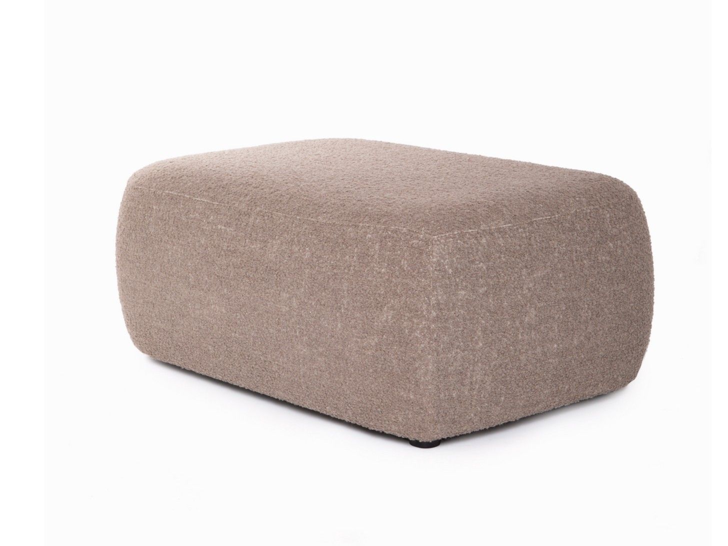 SEA SHELL Rectangular fabric pouf By Luxy