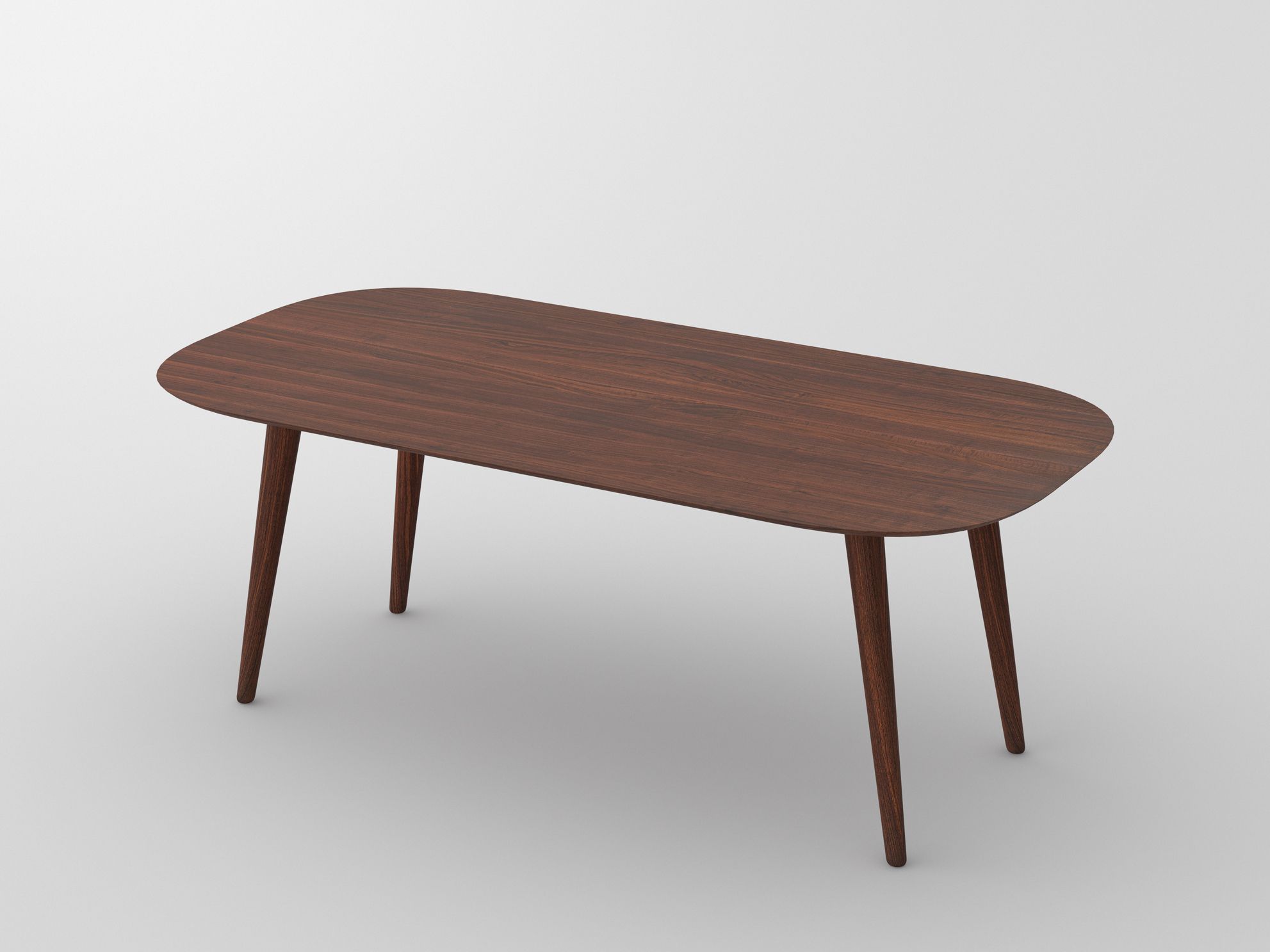 AMBIO Rectangular solid wood dining table By Vitamin Design